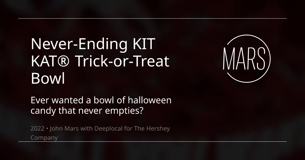 Never-Ending KIT KAT® Trick-or-Treat Bowl / JOHN MARS