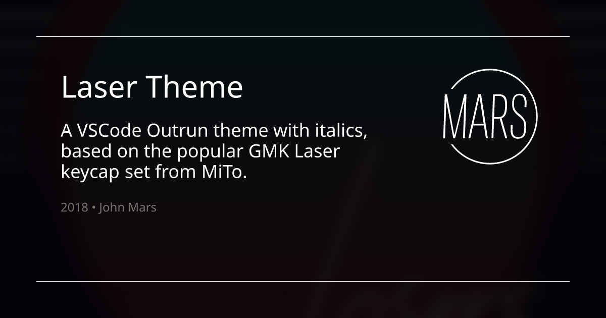 Laser Theme / JOHN MARS